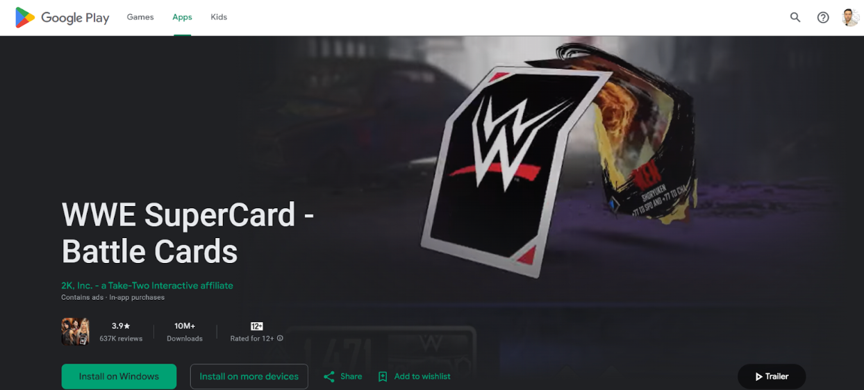 WWE SuperCard Card - Take Your Gameplay to New Heights